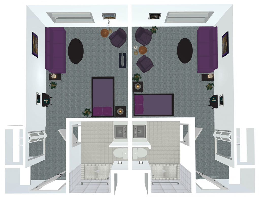Memory Care Floor Plans | Deluxe Studio | Madison Heights Evans