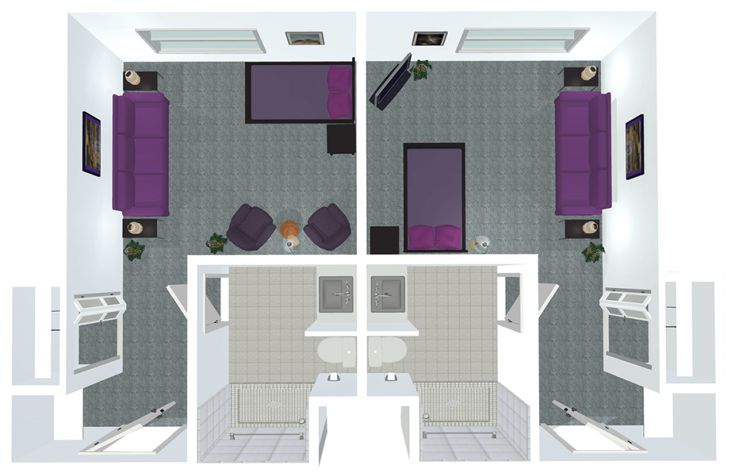 Memory Care Floor Plans | Studio | Madison Heights Evans